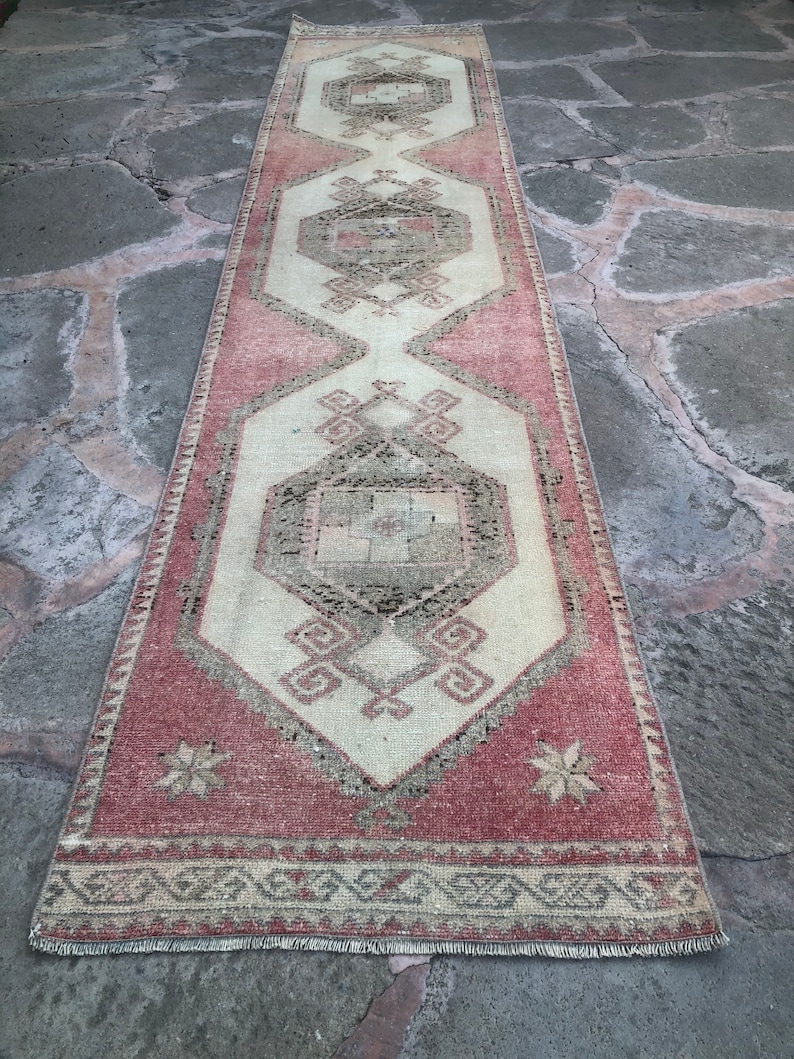 Oushak Runner Rug Red Runner Rug Turkish Runner Rug | Etsy