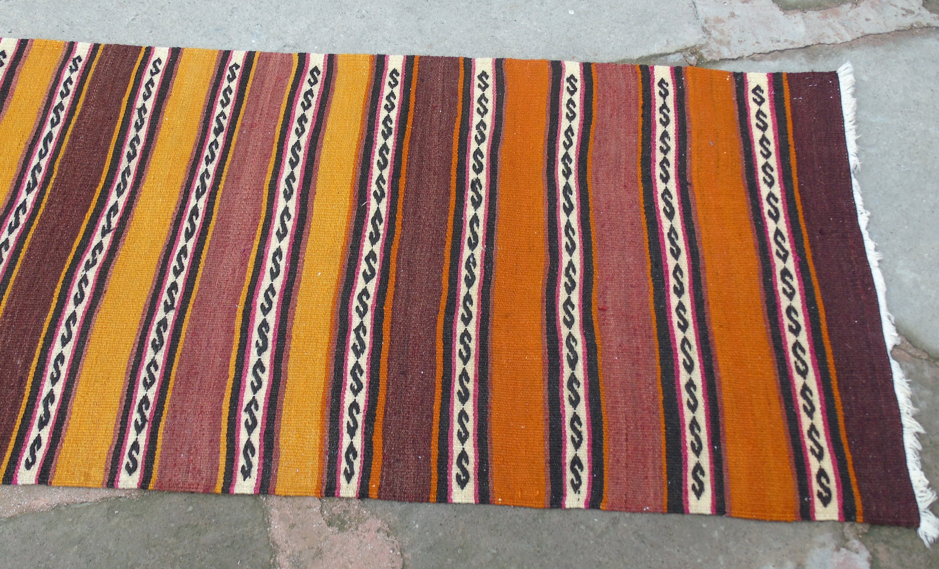 Hallway Kilim Runner Rug Vintage Anatolian Undyed Kilim - Etsy