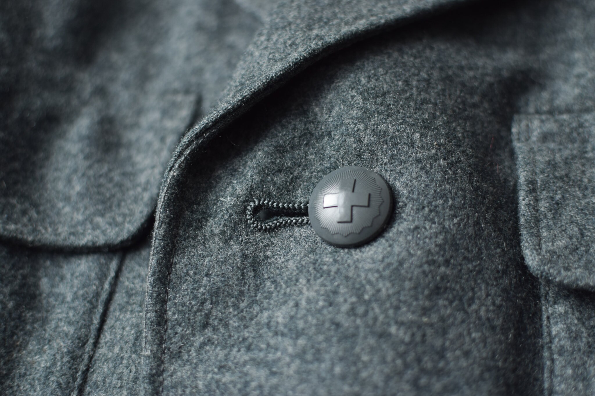 Vintage 70s Uniform Coat, Woolen Military Winter Overcoat, 80s Retro ...