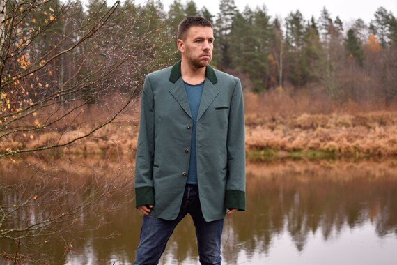 Vintage forest service uniform jacket - Green surplus… - Gem