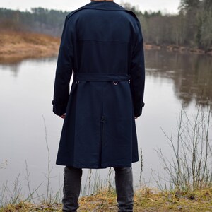 Dark Navy Blue Swedish Sailor Coat, Authentic Vintage Marine Uniform ...
