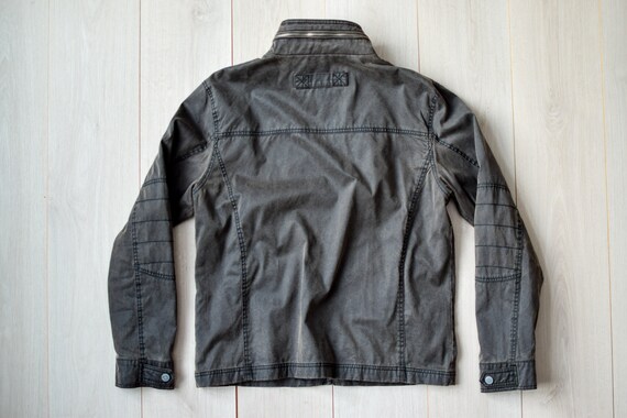 Gray 90s vintage jacket, LUHTA retro casual overcoat,… - Gem