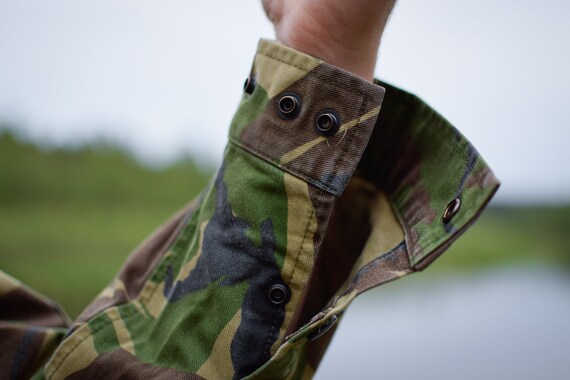 Dutch 90s military jacket - Authentic army camouflage… - Gem