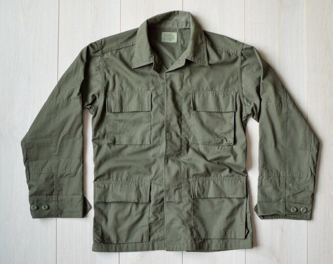 Authentic NATO Vintage Uniform Shirt, Olive Green 90s Military Combat ...