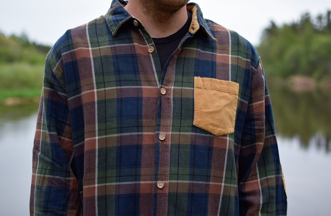 Checkered 80s Lumberjack Plaid Shirt - Vintage Hipster Casual Country ...