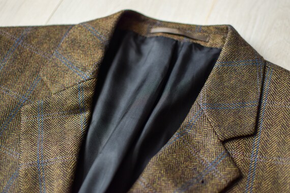 Vintage herringbone wedding suit, 80s retro theme par… - Gem