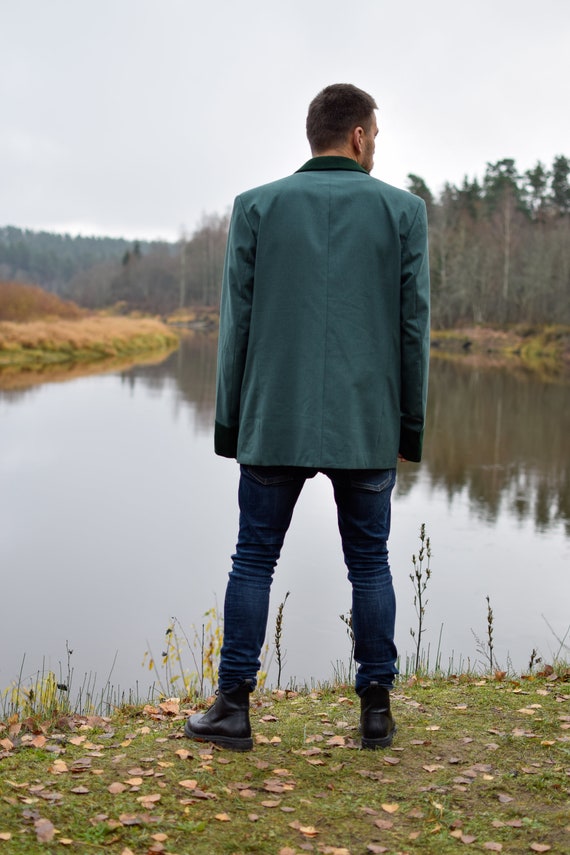 Vintage forest service uniform jacket - Green surplus… - Gem