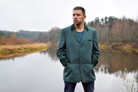 Vintage forest service uniform jacket - Green surplus… - Gem