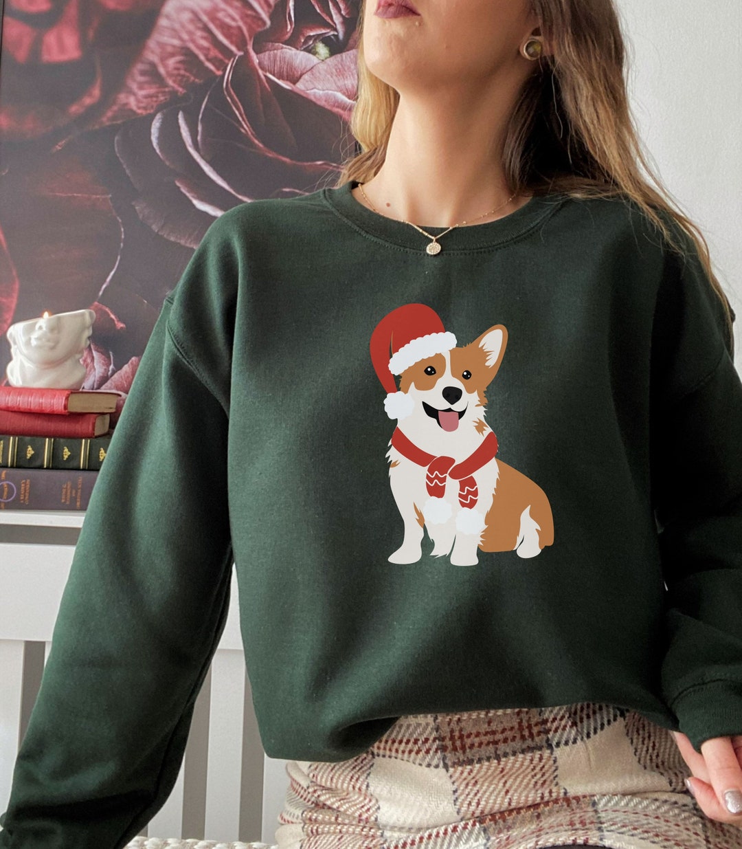 Christmas Corgi Sweatshirt Corgi Mom Sweatshirt Christmas Sweaters ...