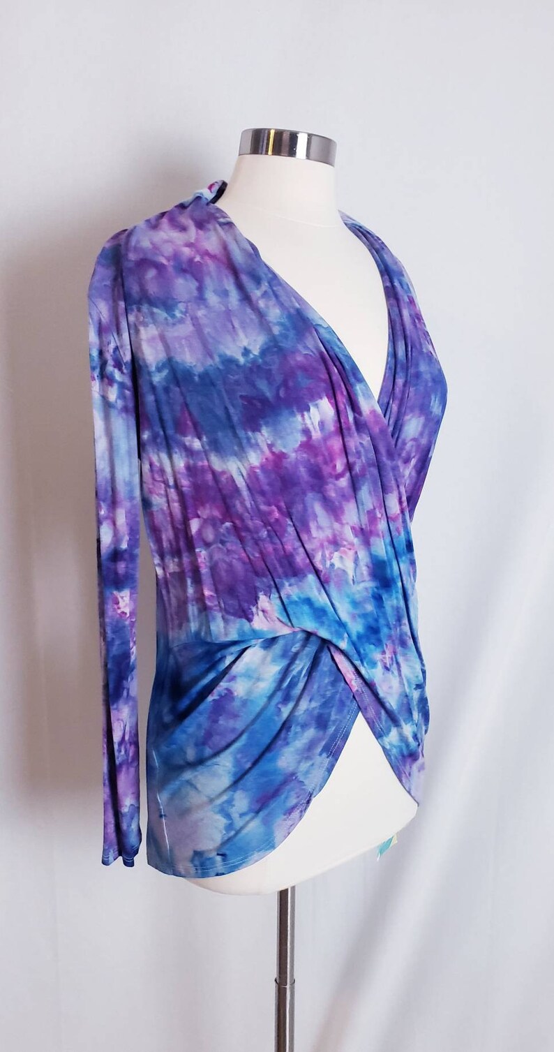 Women's Small, Ice Dye, Tie Dye, Tunic, Cross, Hippie, Boho ...