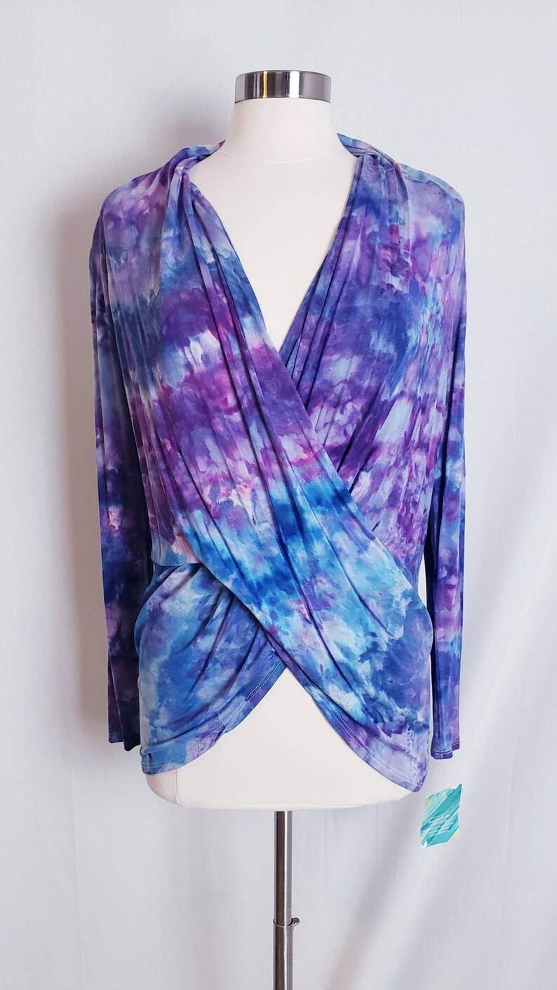 Women's Small, Ice Dye, Tie Dye, Tunic, Cross, Hippie, Boho ...
