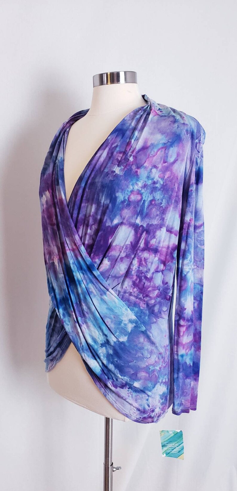 Women's Small, Ice Dye, Tie Dye, Tunic, Cross, Hippie, Boho ...