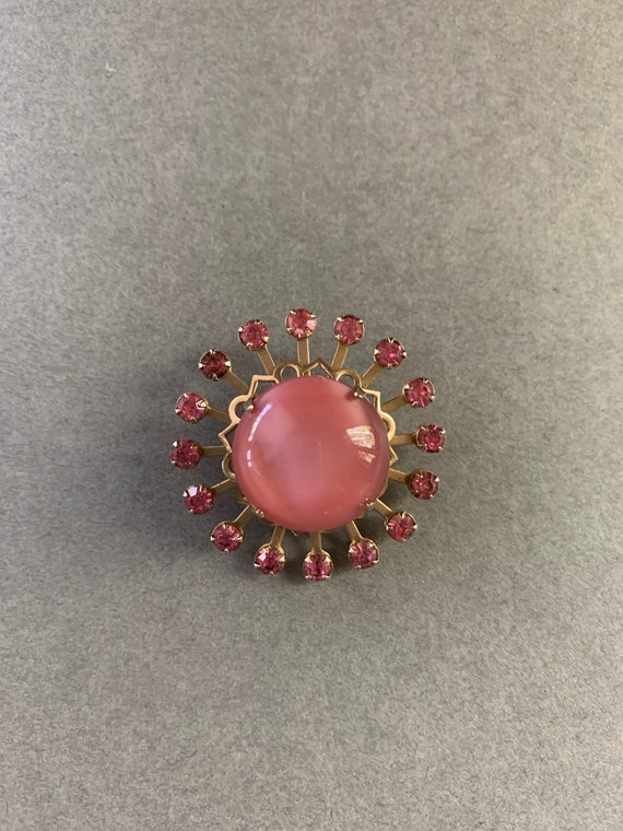 Light Pink Moonstone Brooch