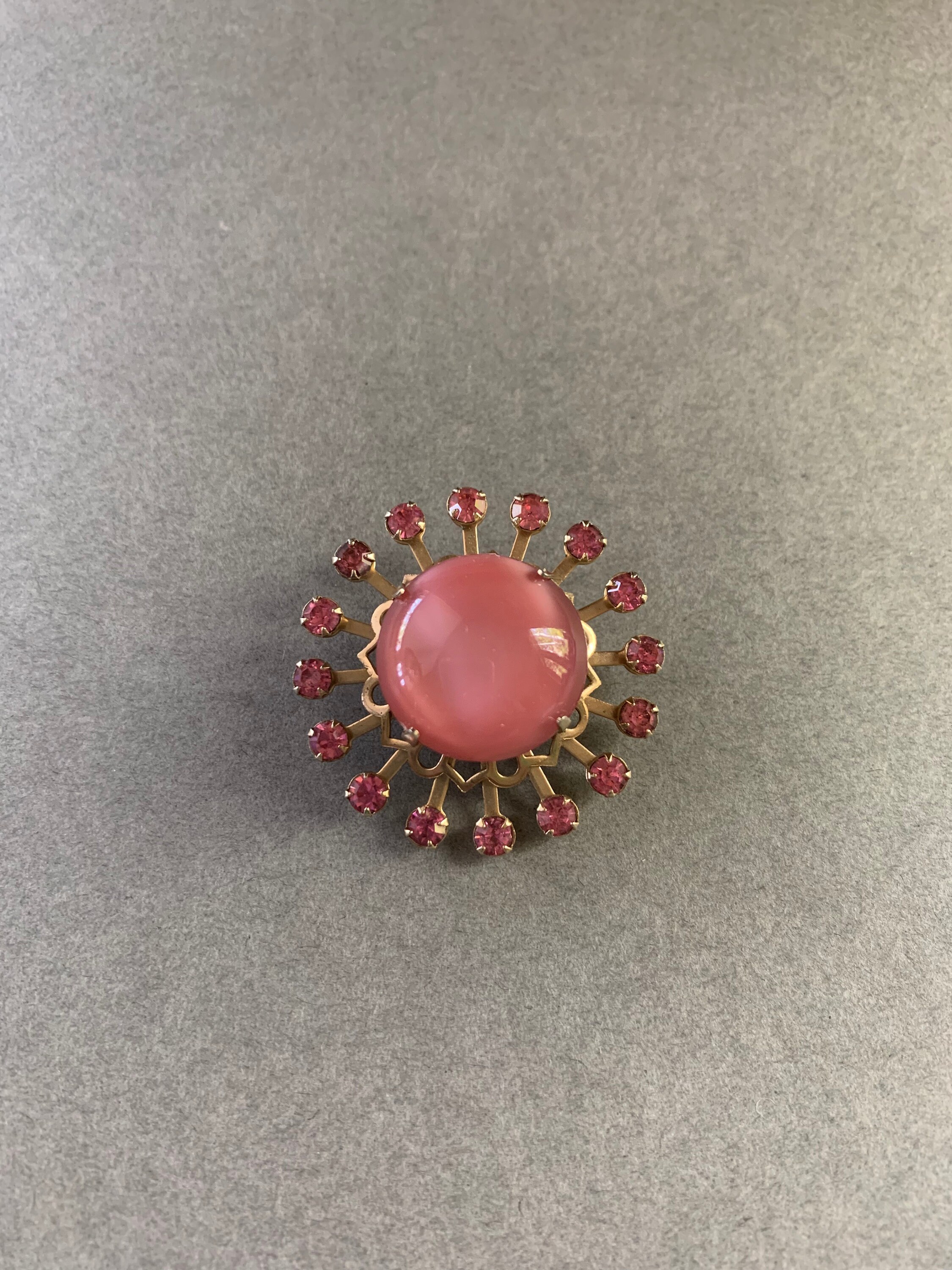 Light Pink Moonstone Brooch