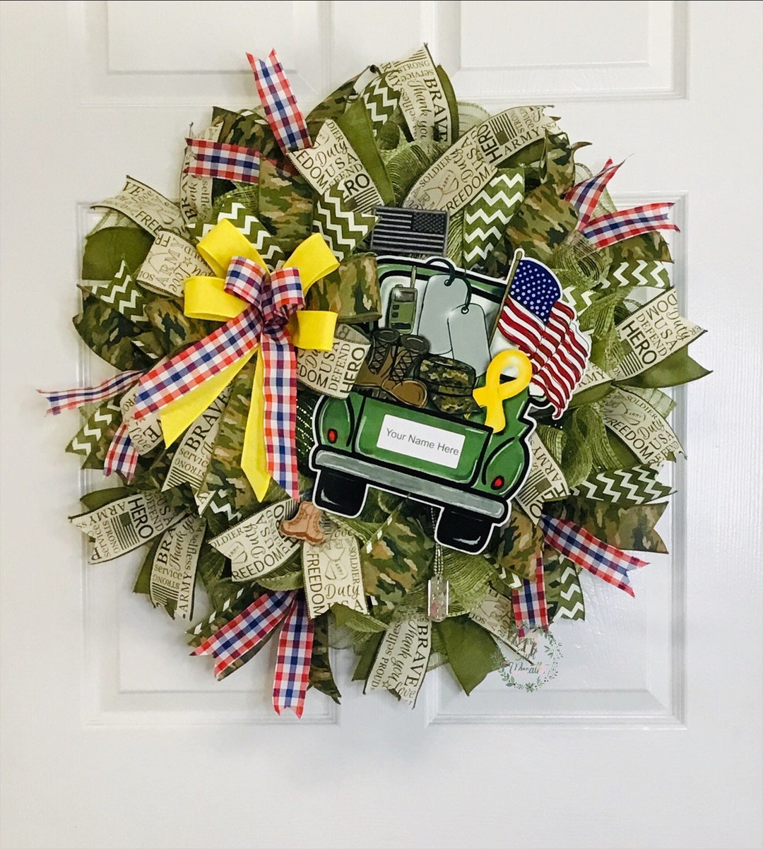 Army Wreath, Military Wreath, Soldier Wreath, Camouflage Wreath ...
