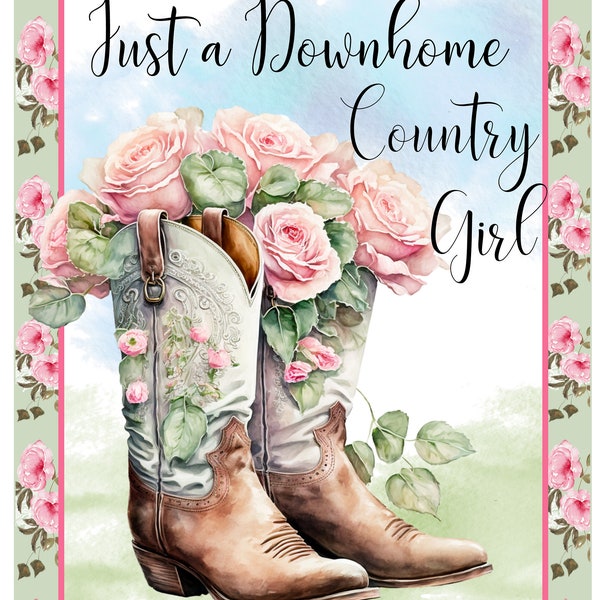 Country Girl Wreath - Etsy