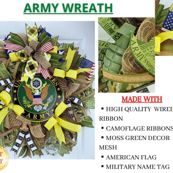 Army Wreath - Etsy