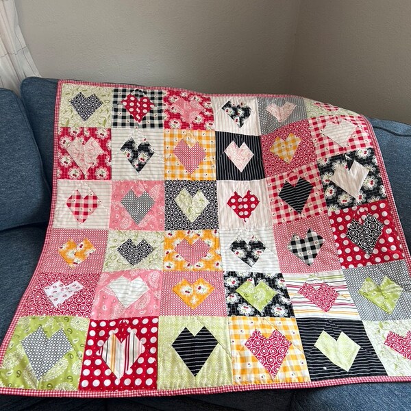 Heart Quilt - Etsy