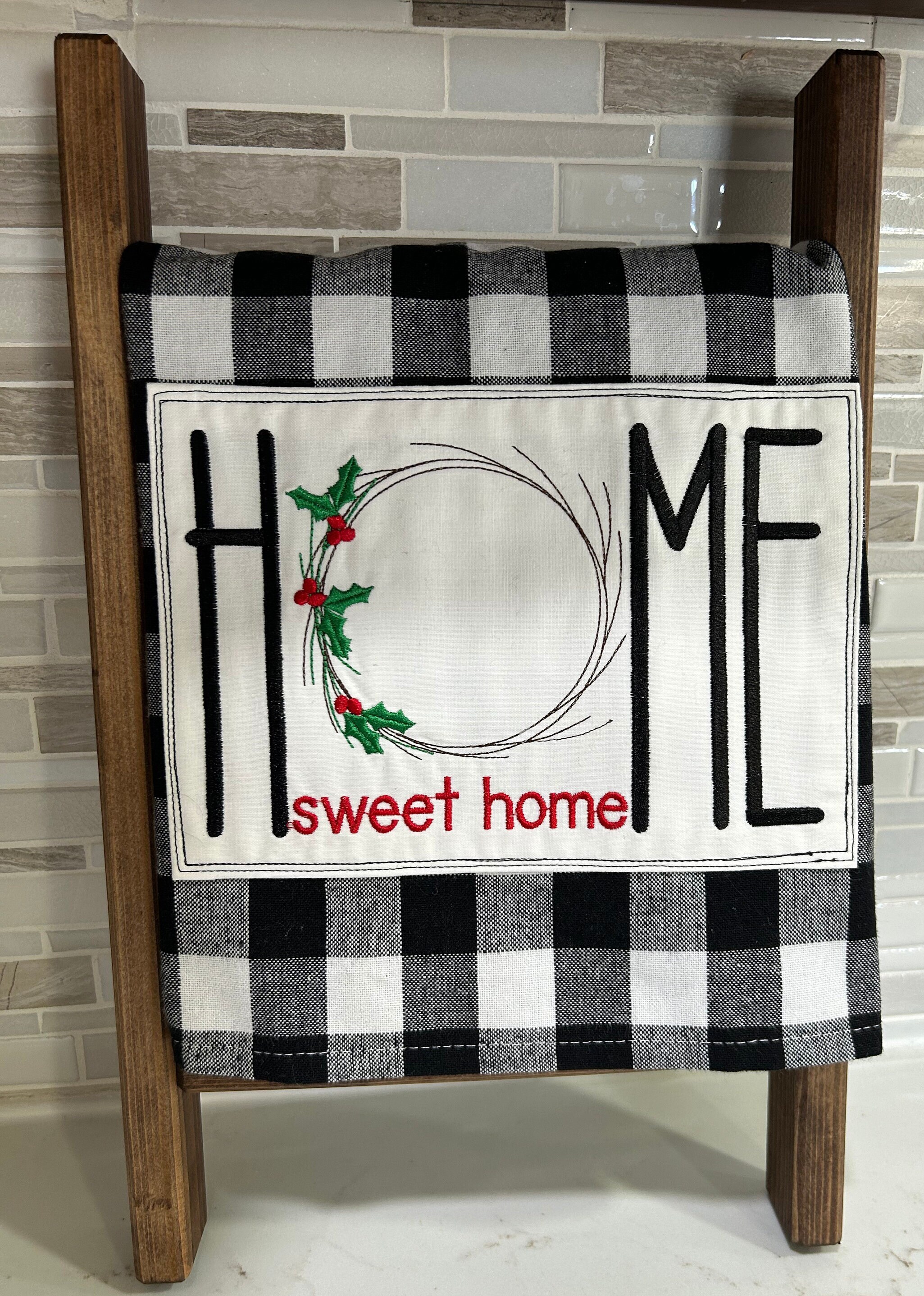 Christmas Tea Towel, Tea Towel, Kitchen Tea Towel, Christmas Kitchen ...