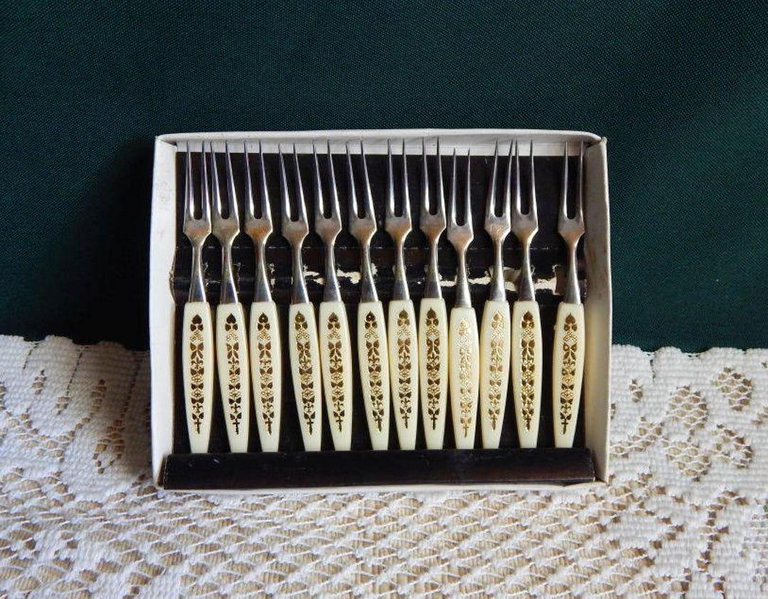 Stainless Mini Forks - Set of 12 - Hors D'ouevres Party Forks - Fruit ...
