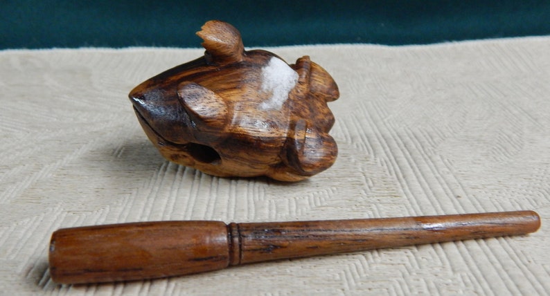 Wood Frog Instrument Croaking Frog Wooden Percussion Frog - Etsy