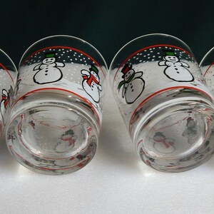 Libbey Snowman Glasses Set of 4 Libbey Old Fashioned Snowman Glasses ...