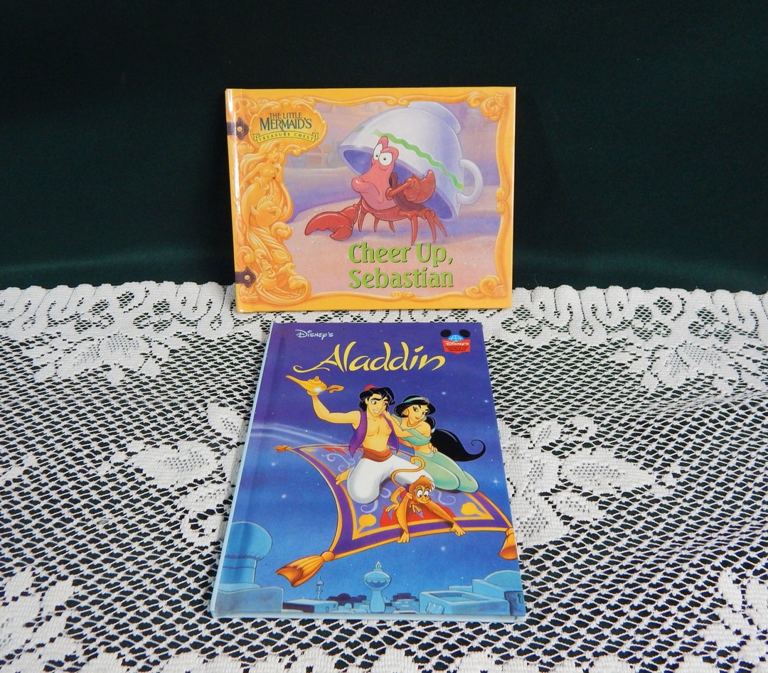 Aladdin Little Mermaid - Set 2 Disney's Books Included Aladdin and the ...