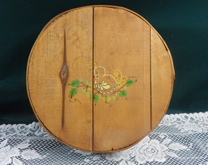 Wood Cheese Box - Large Cheese Box - Round Cheese Box - Red Rind Cheese ...