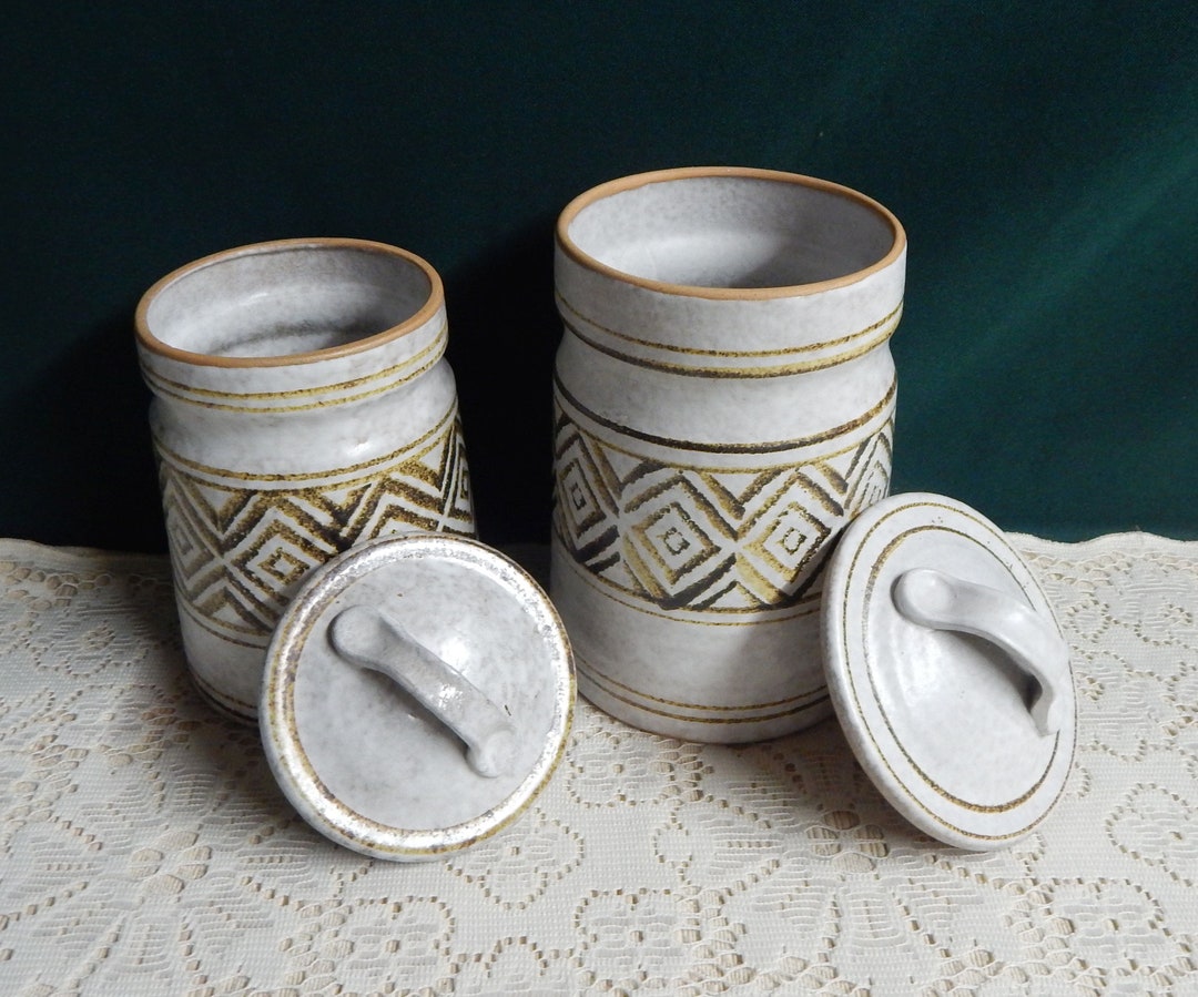 Pottery Craft Canisters - #506 & #507 Sold Separately - Pottery Craft ...