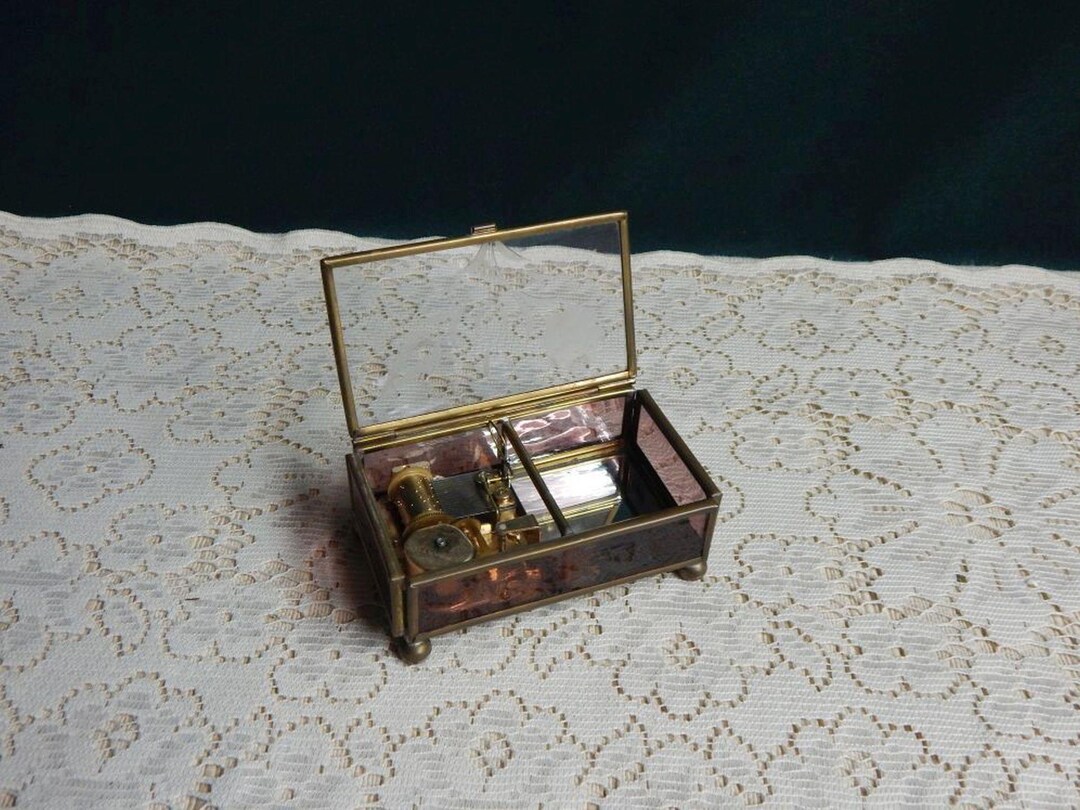 Glass Brass Music Box - via Vermont Music Box - That's What Friends Are ...