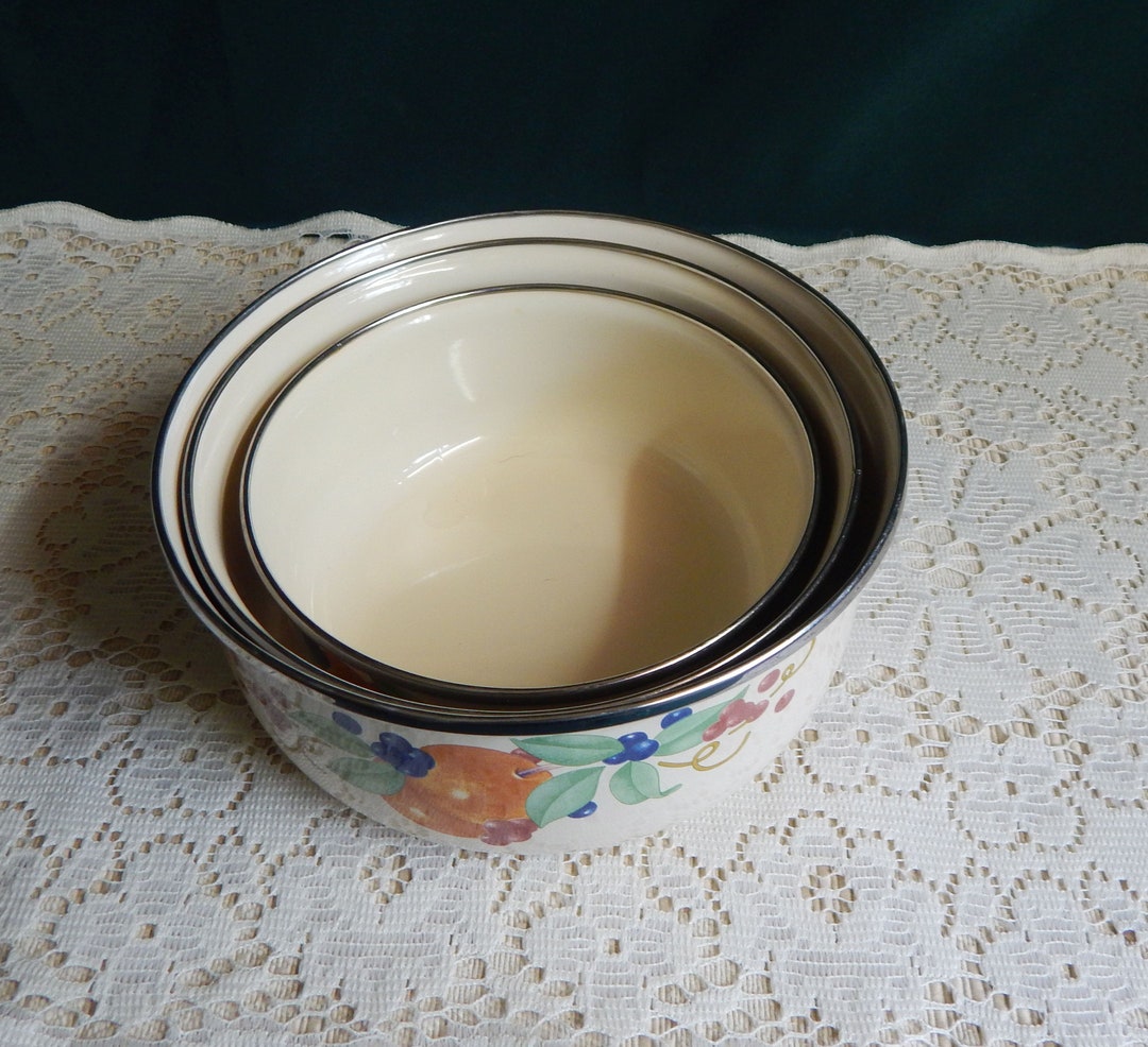 Corning Corelle Abundance Mixing Bowls - Set of 3 - Fruit Design - Etsy
