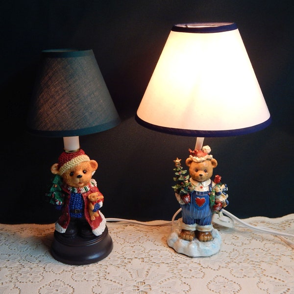 Teddy Bear Lamp - Etsy