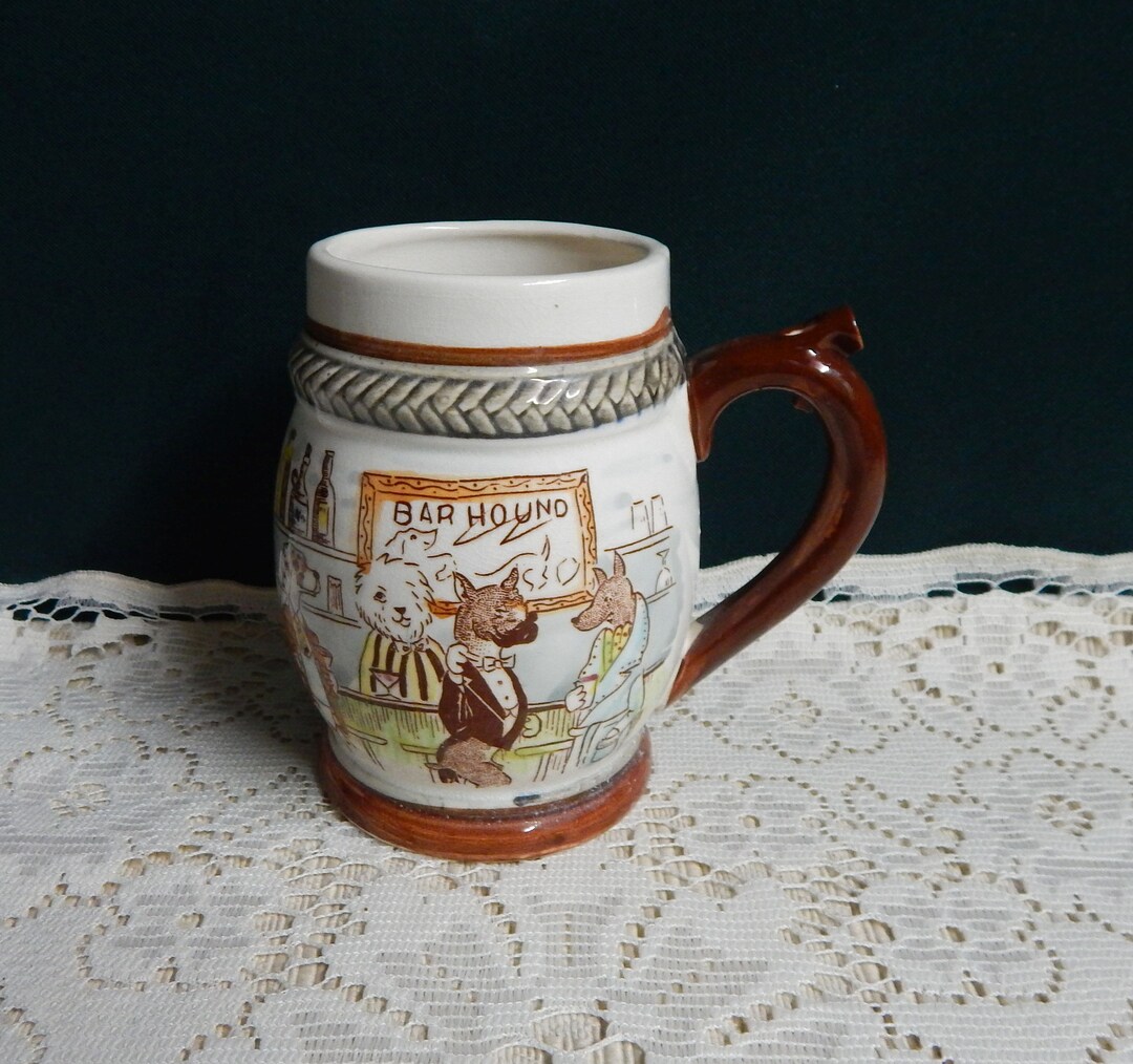 Ceramic Whistle Mug - Pub Beer-barrel Mug - Hound-dog Whistle Mug - Pub ...