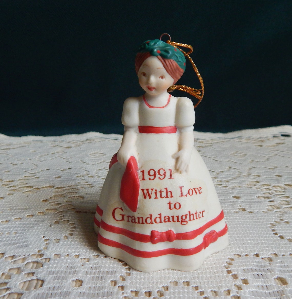 Bisque Porcelain Bells Little Girl Bell Granddaughter Bell - Etsy