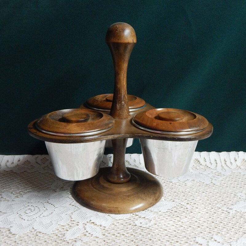 Wood Condiment Caddy - Etsy