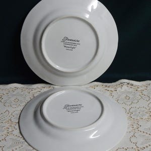 Moonlight Stoneware Plates - Set of 2 - Moonlight Goose Salad Plates ...