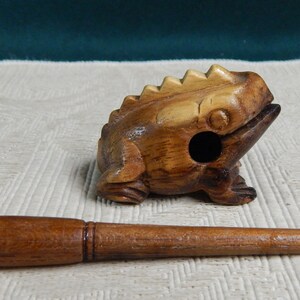 Wood Frog Instrument Croaking Frog Wooden Percussion Frog - Etsy