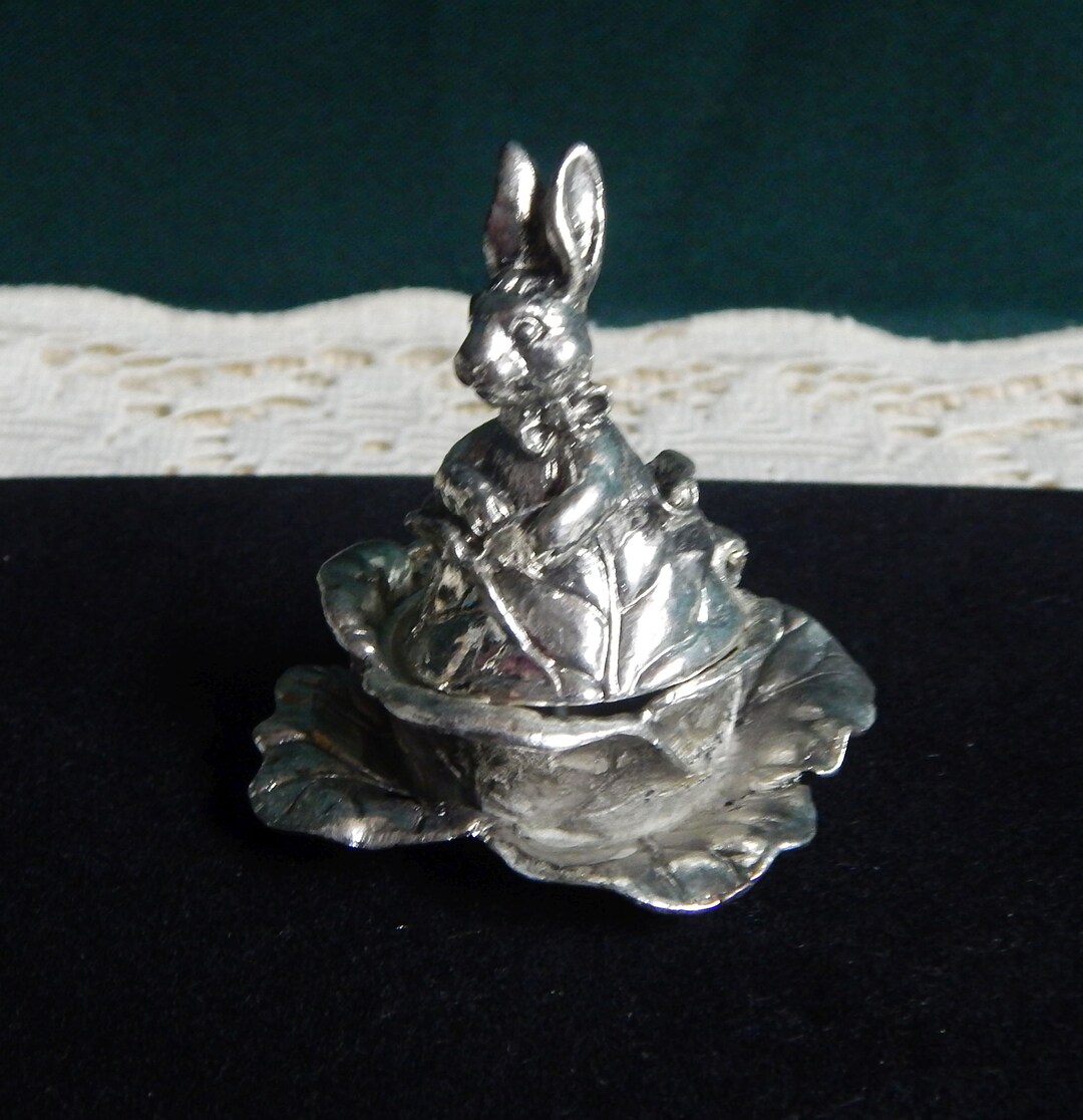 Arthur Court Bunny-box - 1998 Baby's Treasure Box - Metalware - in ...