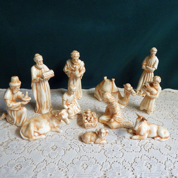 Ceramic Nativity Set - Etsy