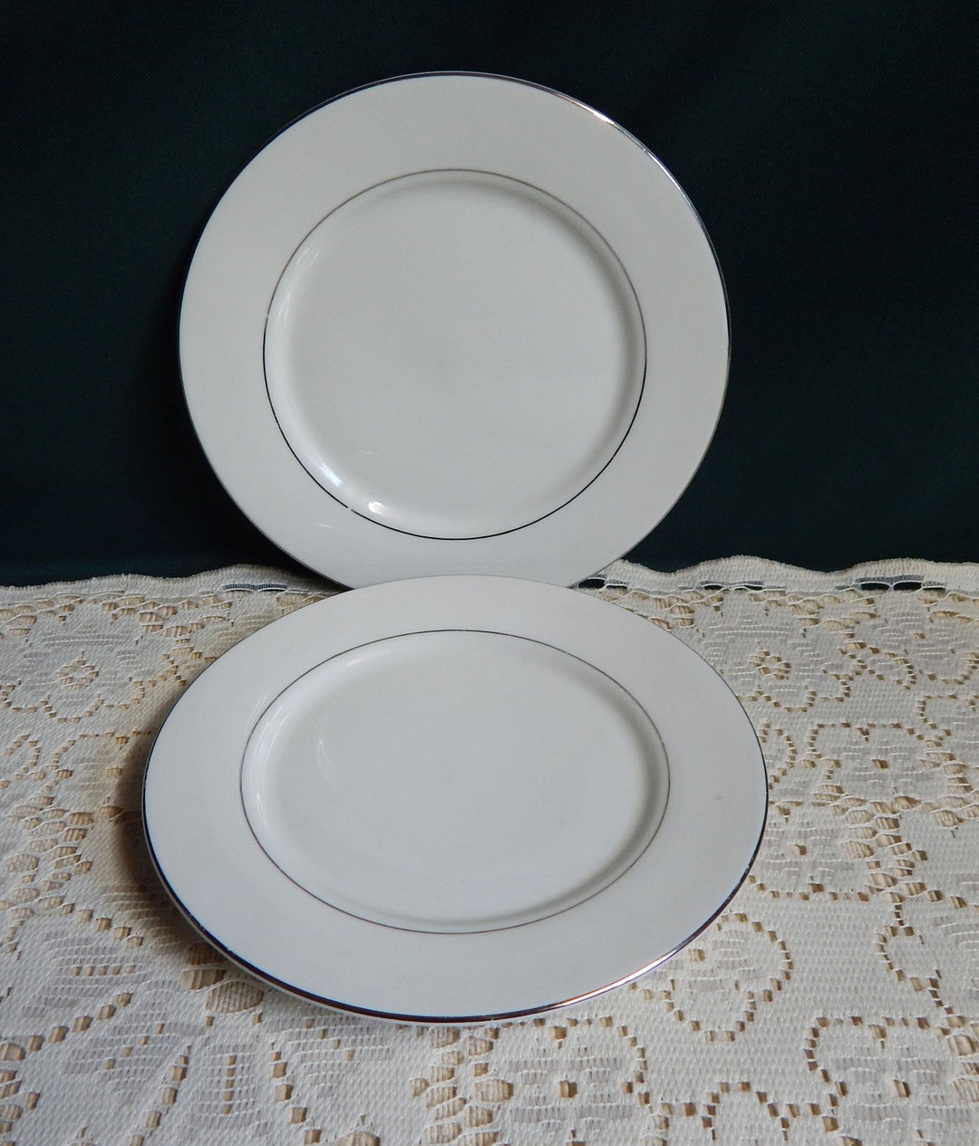 Sylvia Dessert Plates - Set of 2 or Single - 6.5" Sylvia China Pearl ...
