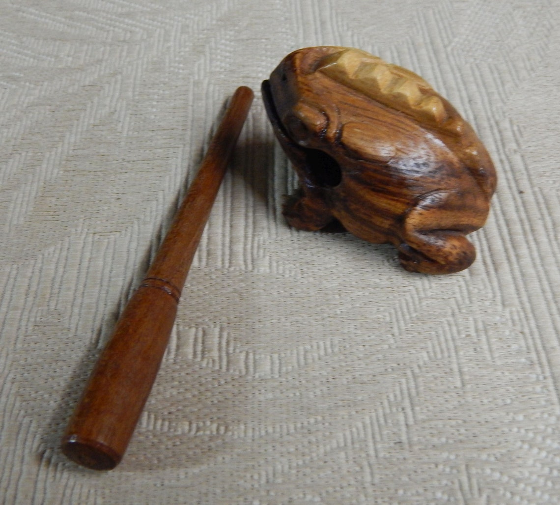 Wood Frog Instrument Croaking Frog Wooden Percussion Frog - Etsy