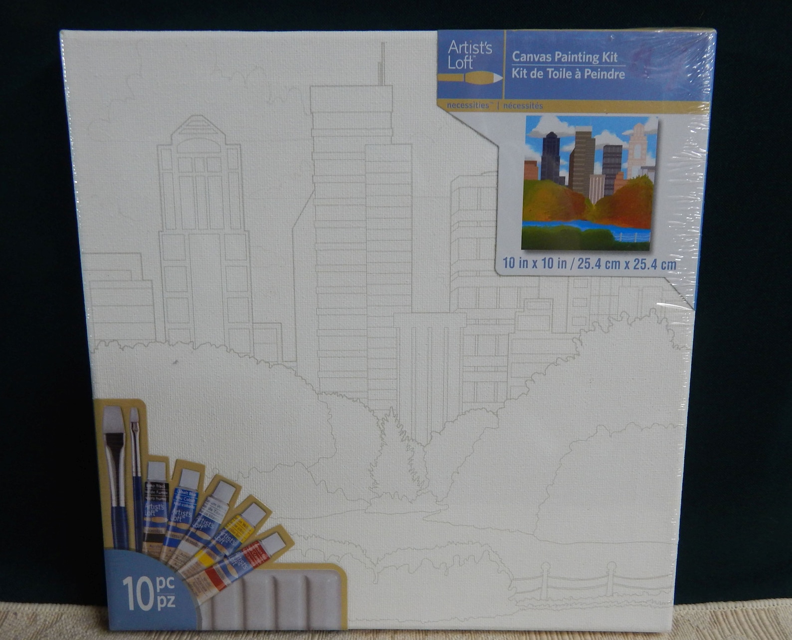Artist's Loft Acrylic Painting Kit: 10" Canvas, Paints, Brushes - Etsy