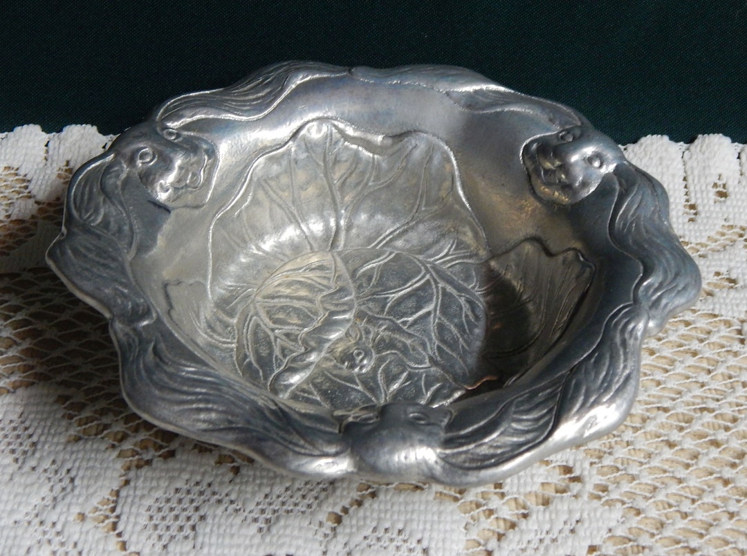 Arthur Court Bowl - Cast Aluminum Rabbit Dish - Cast Aluminum Bowl ...