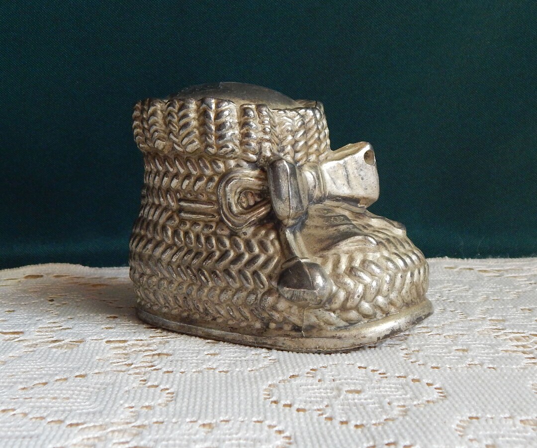 Mid Century Coin Bank - Baby Bootie Coin Bank - Leonard Silverplated ...