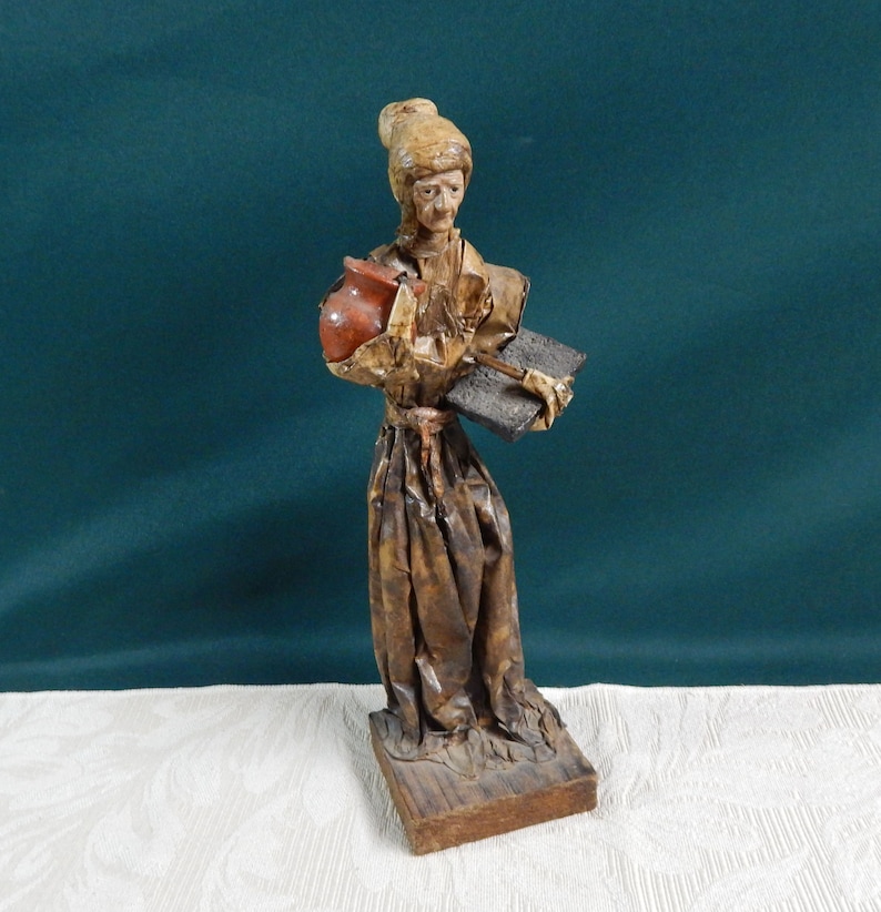 Paper Mache Woman Mexican Papermache Sculpture Folk Art - Etsy