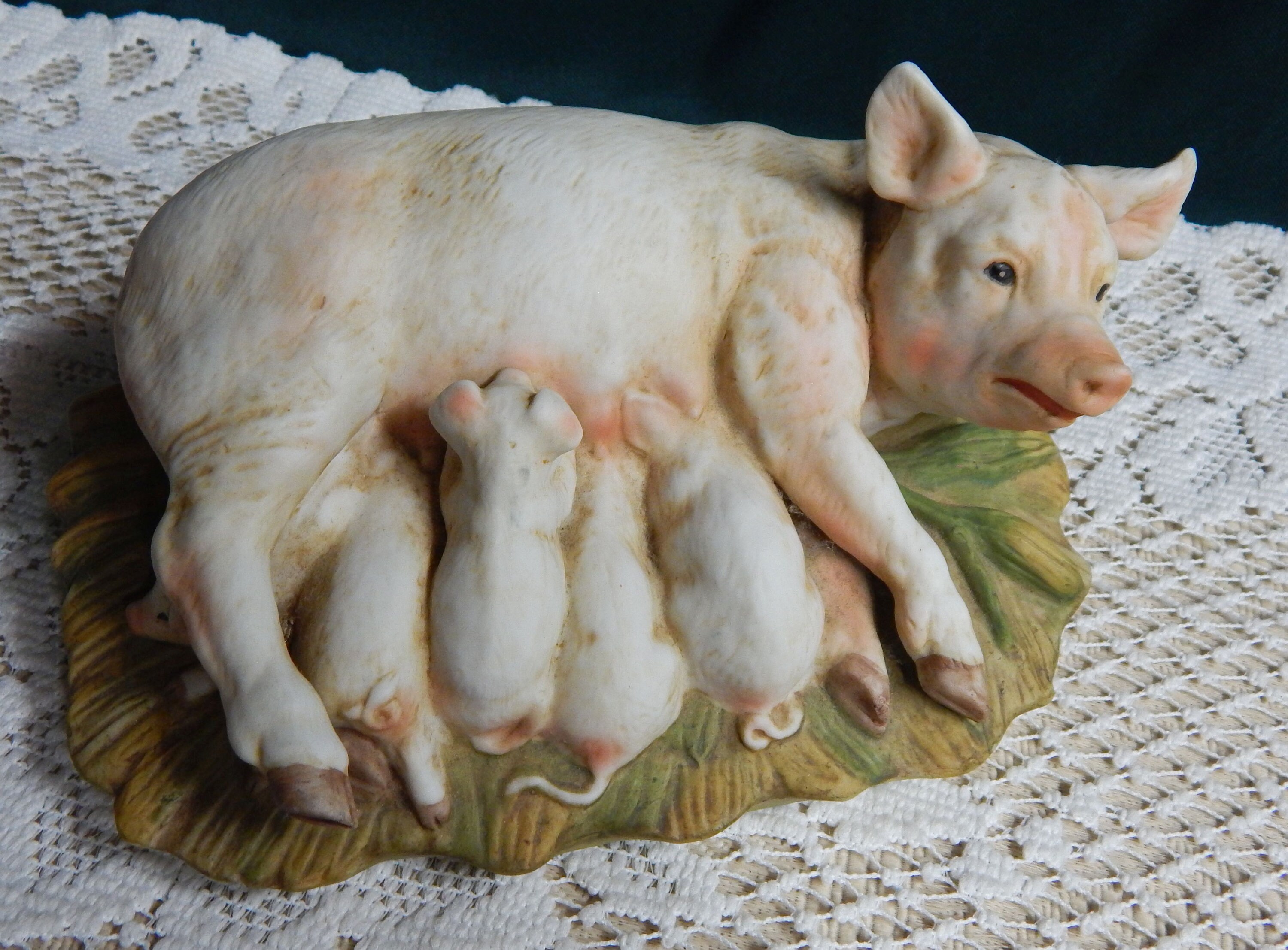 Homco Porcelain Pig Masterpiece Porcelain Figurine 1985 - Etsy