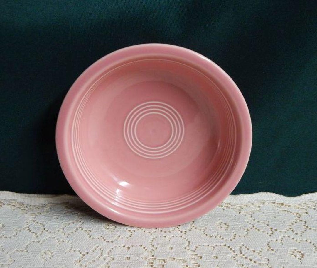 Genuine Fiesta Bowls - 7" HLC Genuine Fiesta Rose Coupe Soup Bowls ...