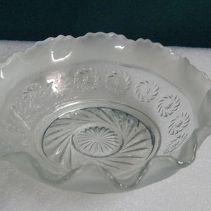 Pressed Glass Bowl - 1930's Katherine #3187 Pattern by Bagley Glass Co ...