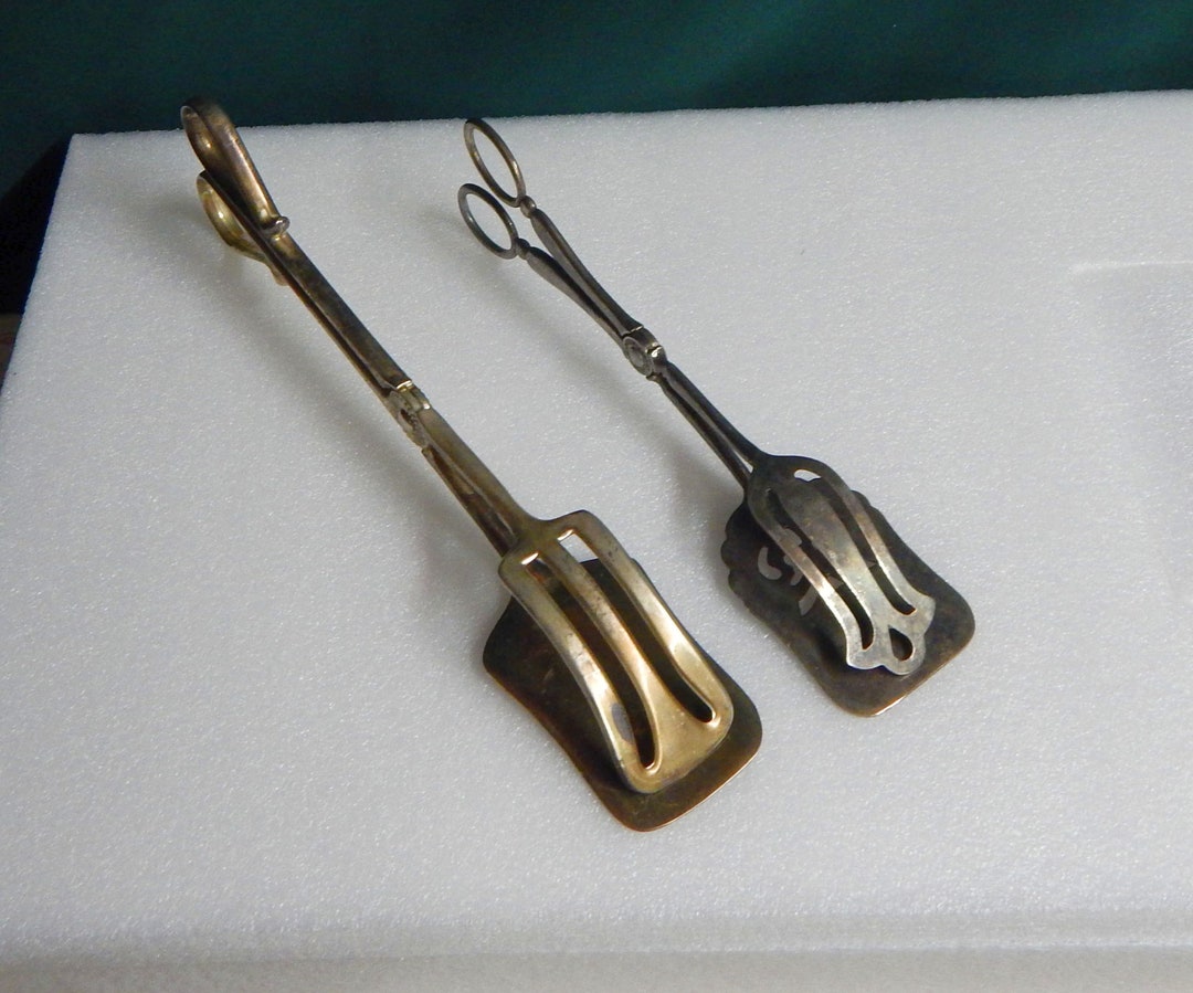 Mid-century Serving Tongs - EP Zinc Tongs - Leonard Silverplate All ...