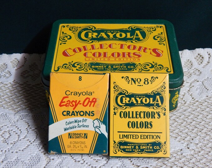 Crayola Crayon Tin - 1991 Crayola Tin - Collectors Colors - Limited ...